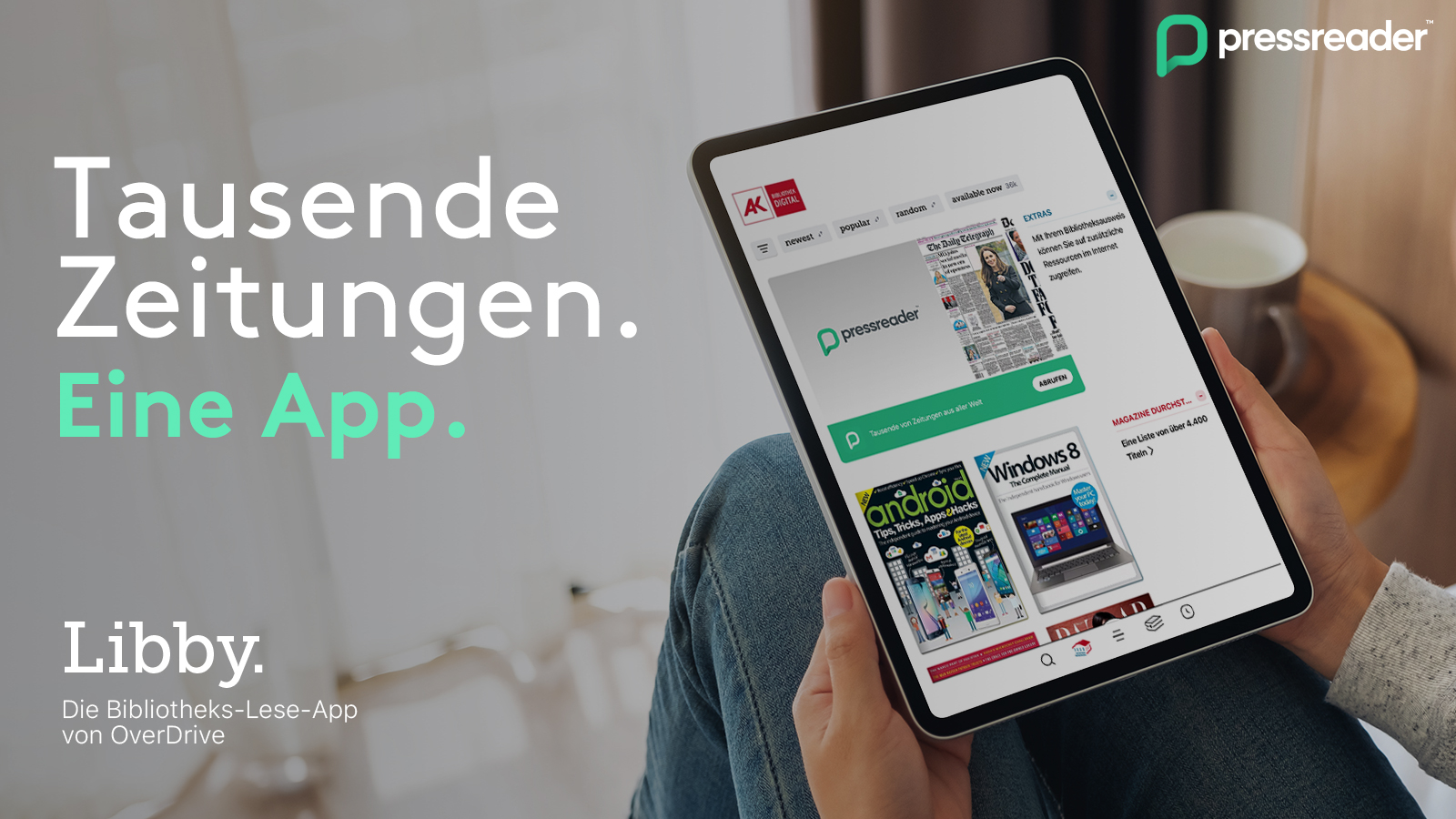 Anleitung zur AK Bibliothek digital (PressReader) | Arbeiterkammer Wien